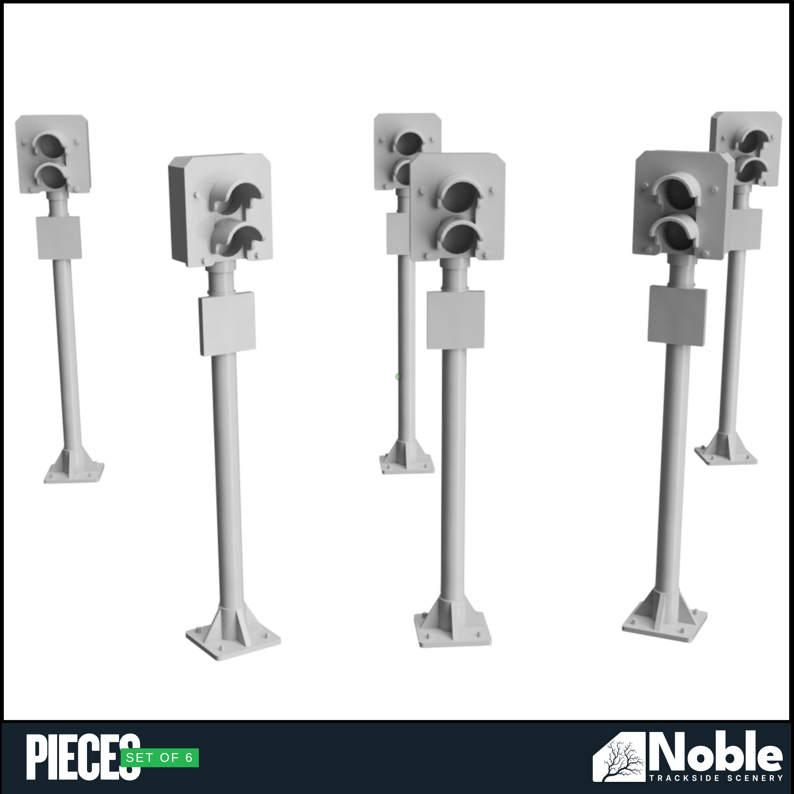 2 Aspect Signal - O Gauge 1:43 (Pack of 6) | Model Railway Scenery ...